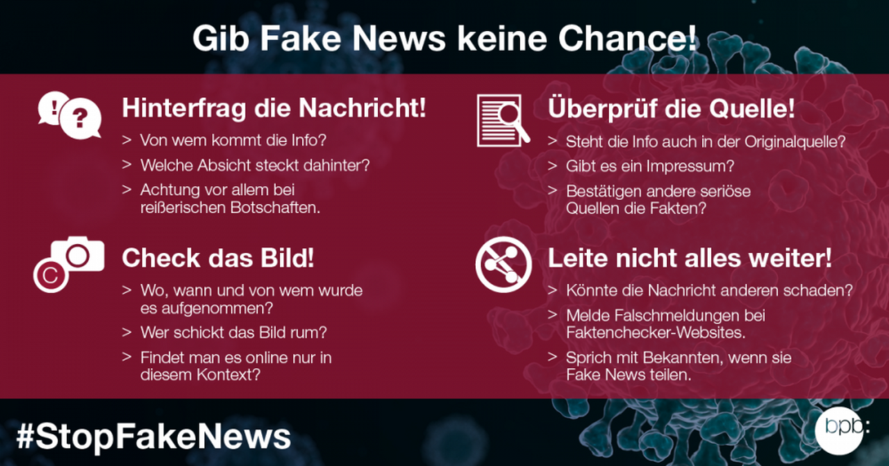 Fake News / Falschmeldungen | Brandenburgische Landeszentrale für ...